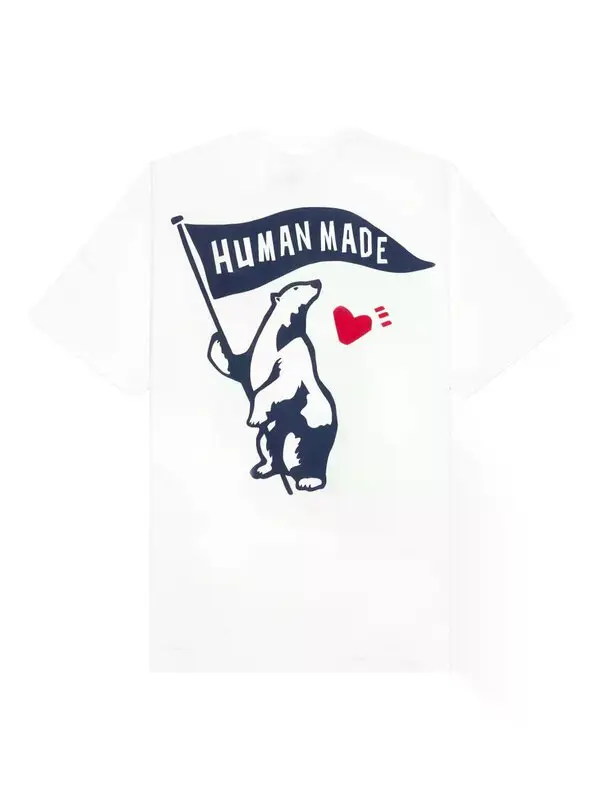 Human Made Polar Bear Flag T-Shirt - White | Editorialist