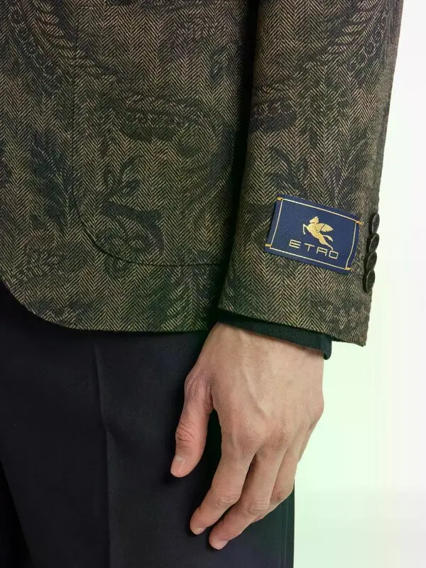 Etro Paisley Print Wool Blazer