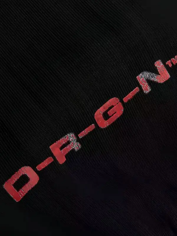 D-R-G-N Origins Bleached Logo Track Pants - Black