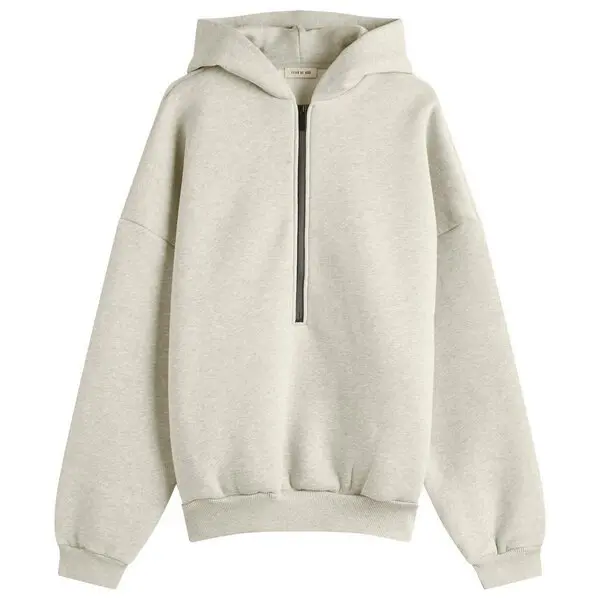 Fear Of God Athletic Halfzip Hoodie - Melange Grey