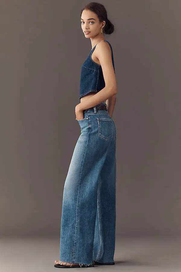Paige Anessa High-rise Wide-leg Jeans