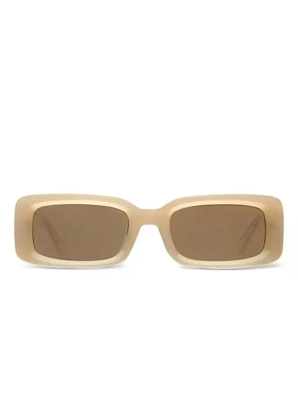 AKILA X Verve X Soto Crystal-embellished Rectangle Sunglasses - Neutrals