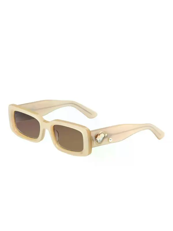 AKILA X Verve X Soto Crystal-embellished Rectangle Sunglasses