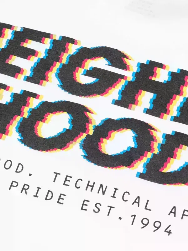 NEIGHBORHOOD Glitch-print T-shirt