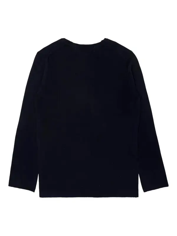 Play Comme Des Garcon Heart-logo Sweater - Black