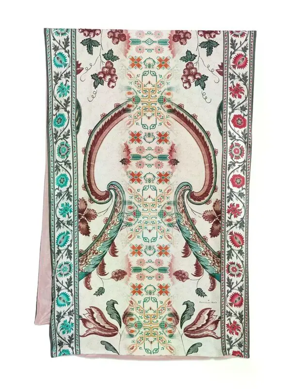 PIERRE-LOUIS MASCIA Paisley-print Scarf - Grey