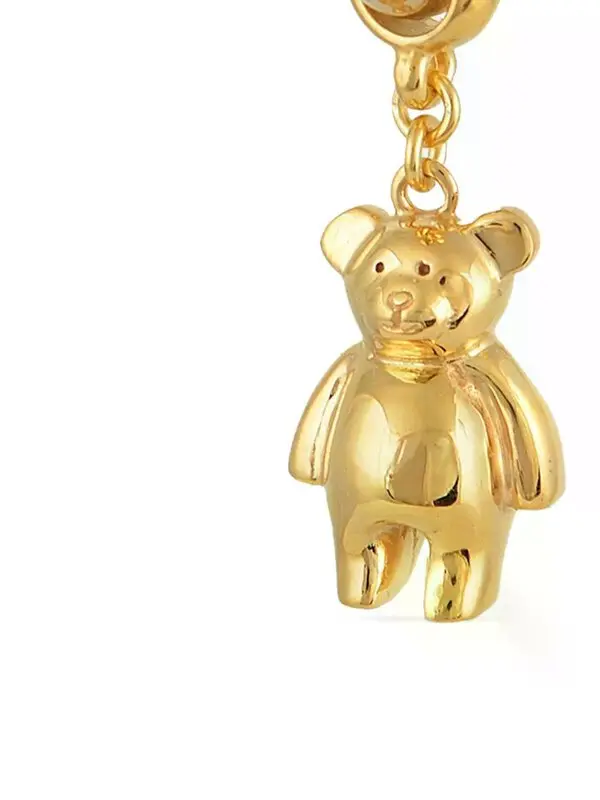 Mayol Teddy Bear Charm Hoop Earrings
