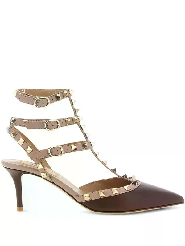 Valentino Garavani 65mm Rockstud Pumps - Brown