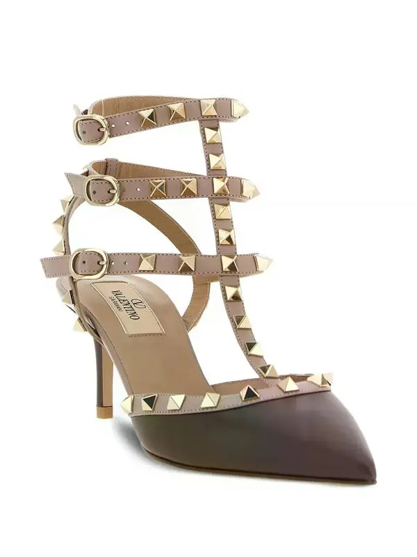 Valentino Garavani 65mm Rockstud Pumps - Brown