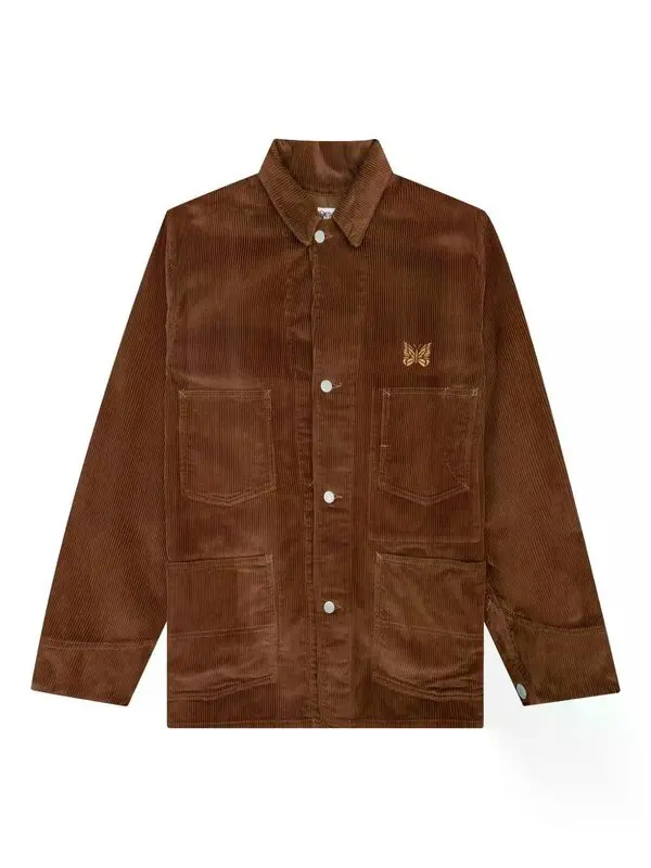 Needles Embroidered-logo Jacket - Brown