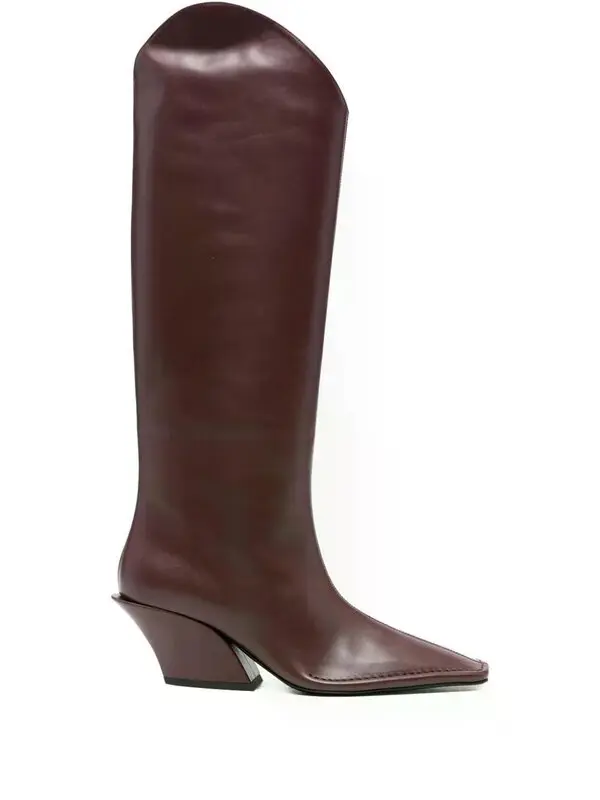 MUGLER 70mm Pointed-toe Leather Boots