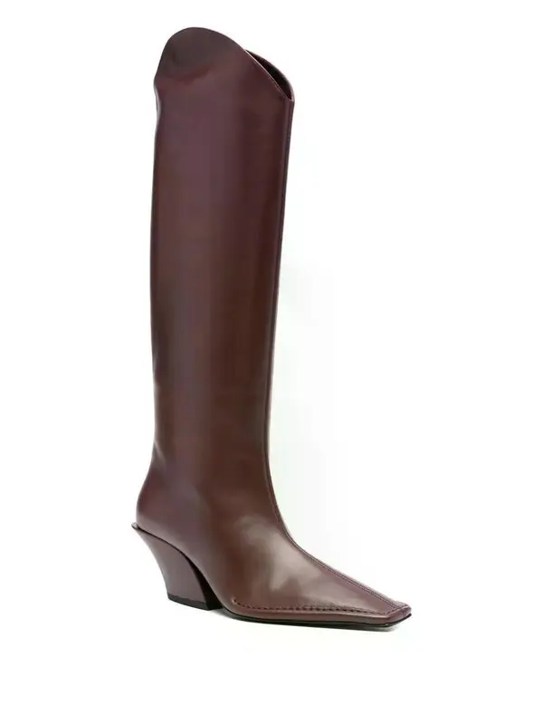 MUGLER 70mm Pointed-toe Leather Boots