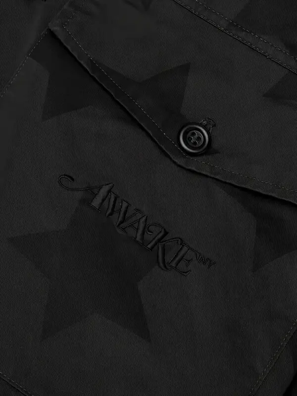 AWAKE NY Star Print Hooded Jacket