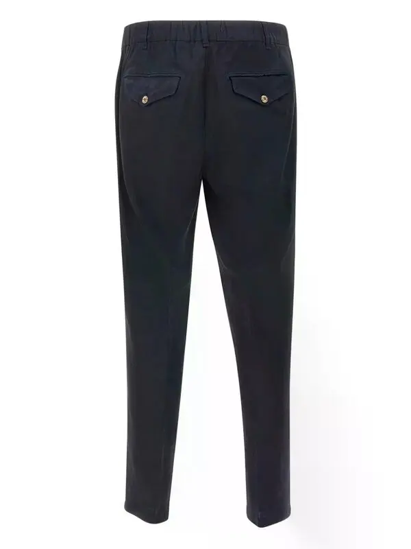 MYTHS Single-pleat Wool Trousers - Blue