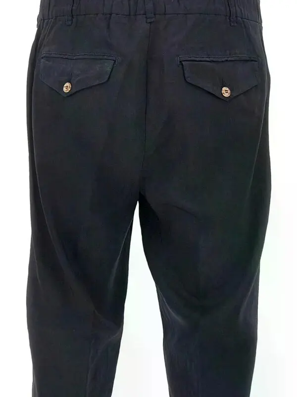 MYTHS Single-pleat Wool Trousers - Blue