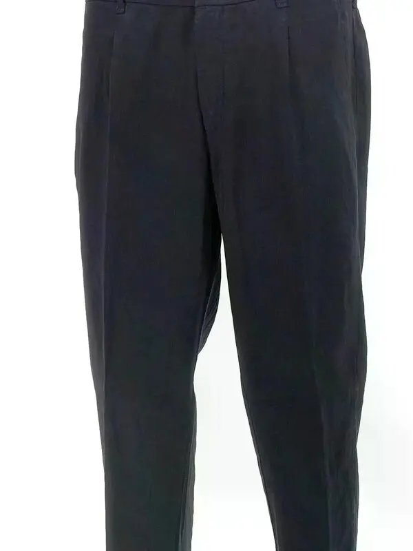 MYTHS Single-pleat Wool Trousers - Blue