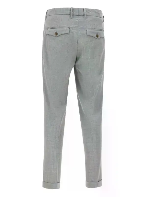 MYTHS Pleated Trousers With Pocket Detail - Grey