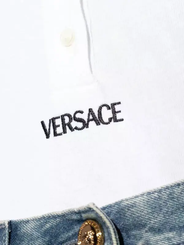 Versace Button-front Cotton Body