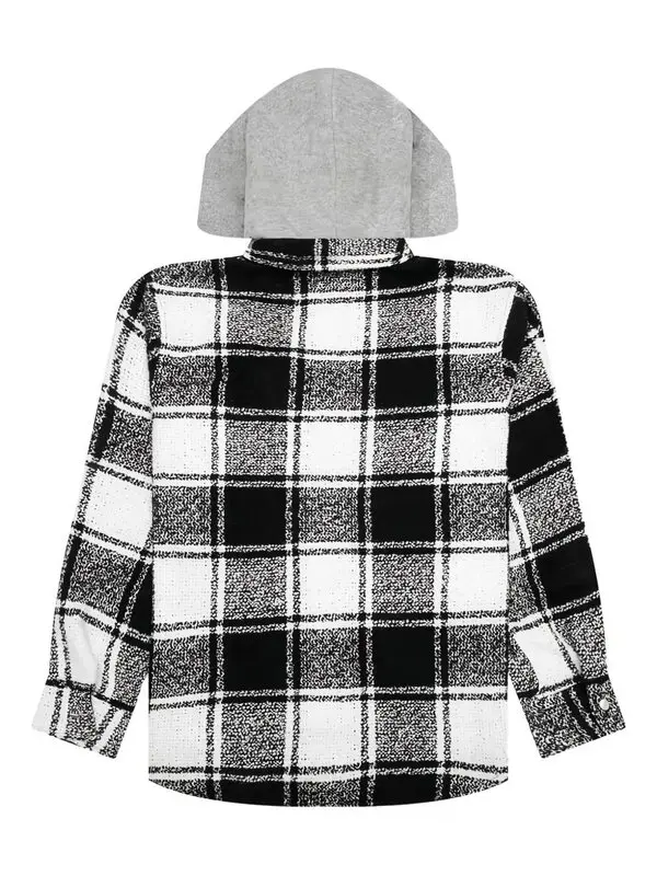 NAHMIAS Hooded Checked Flannel Jacket