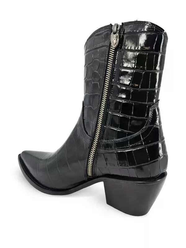 MADISON MAISON 50mm Pointed-toe Cowboy Boots - Black