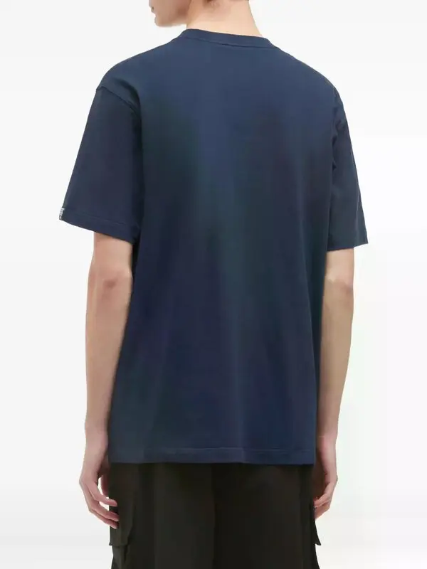 FINGERCROXX Logo-appliqué T-shirt - Blue