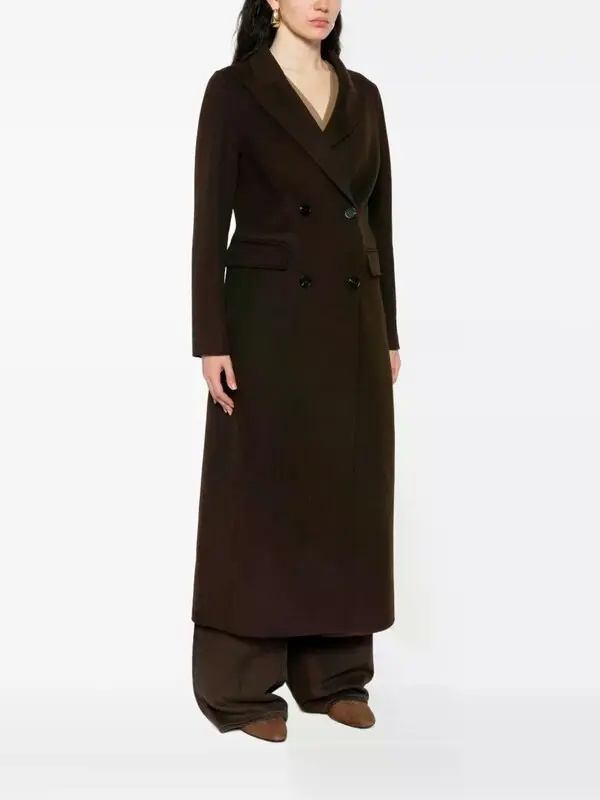 ERMANNO FIRENZE Wool-blend Double-breasted Coat