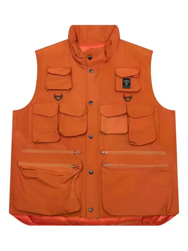 SOUTH2 WEST8 Multi-pocket Gilet - Orange