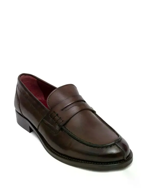 SOMMET Penny-strap Leather Loafers