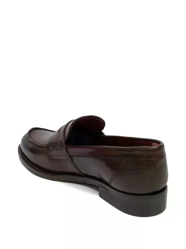 SOMMET Penny-strap Leather Loafers