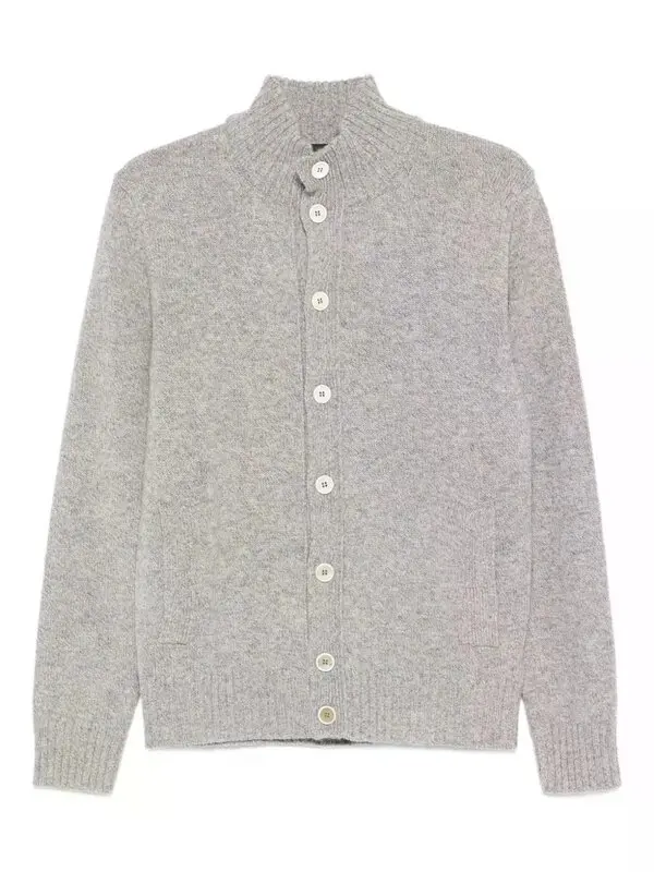 ZANONE High-neck Wool Cardigan