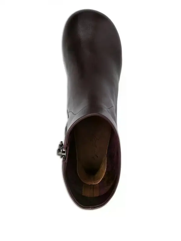 Marsèll Kitten-heel Leather Ankle Boots