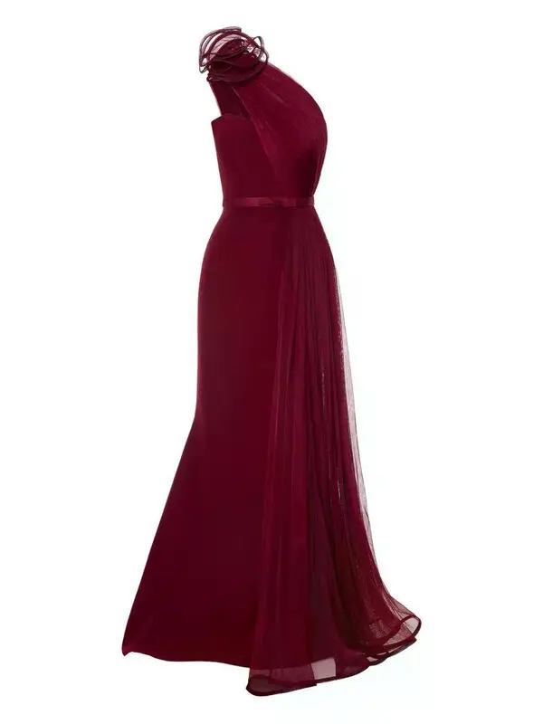 ANA RADU Rose-embellished Maxi Dress