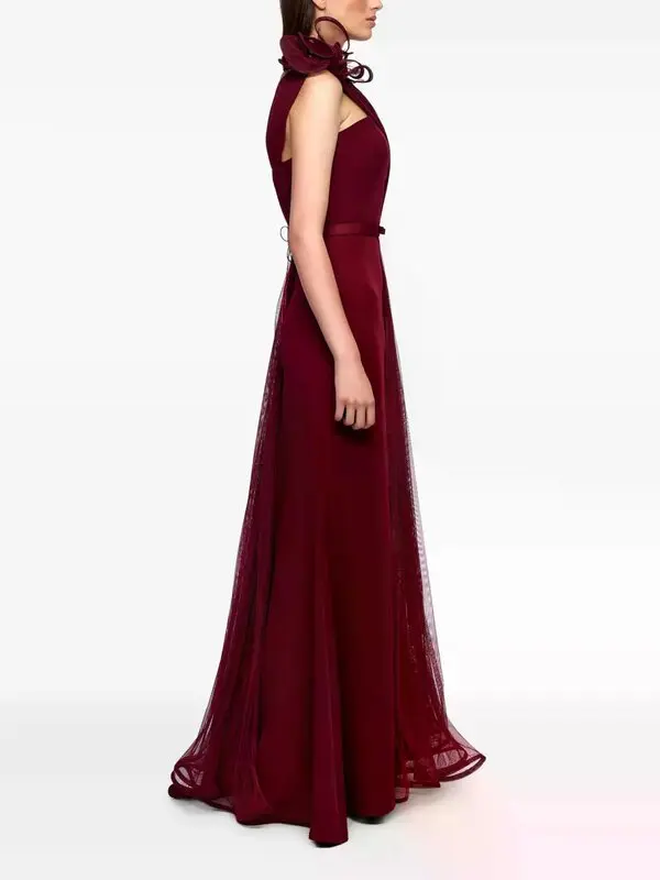 ANA RADU Rose-embellished Maxi Dress