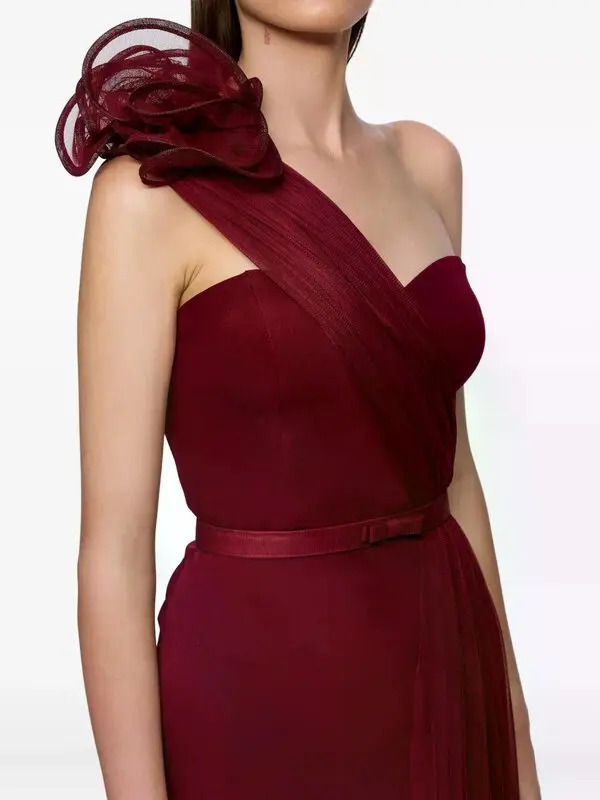 ANA RADU Rose-embellished Maxi Dress