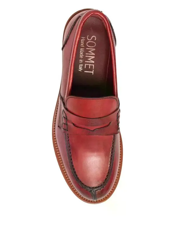 SOMMET Penny Leather Loafers