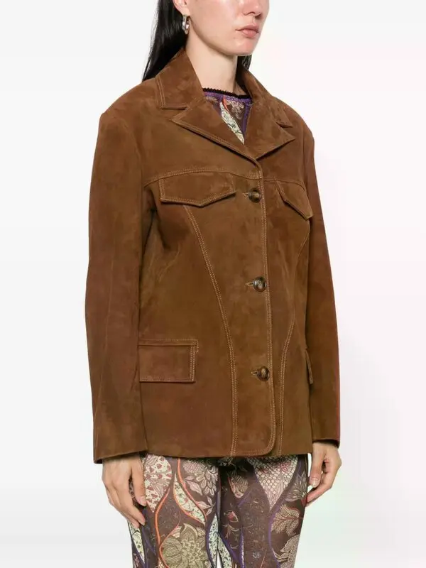 SIEDRES Button-up Jacket With Flap Pockets