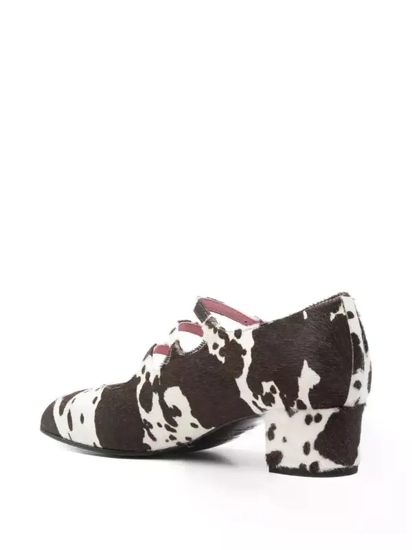 CAREL 40mm Kina Triple-strap Pumps - White