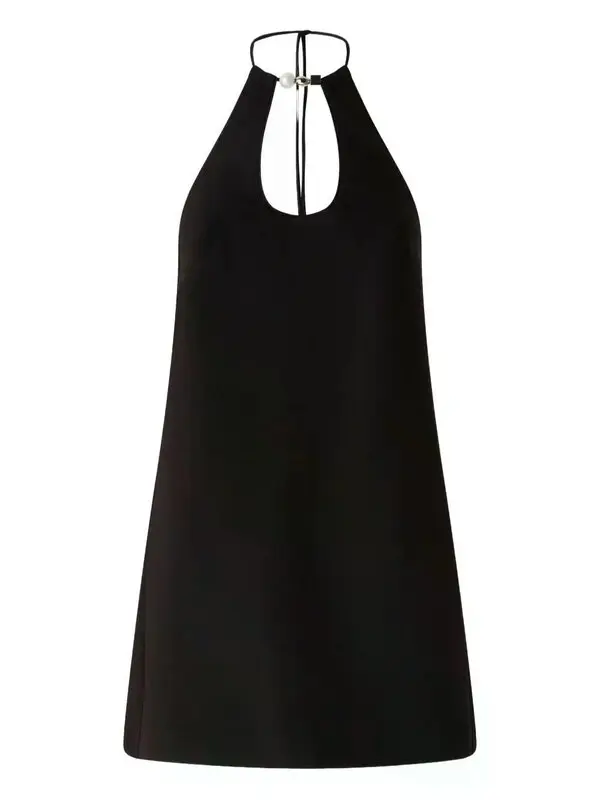 Pinko Halter-neck Tie-fastening Cocktail Dress