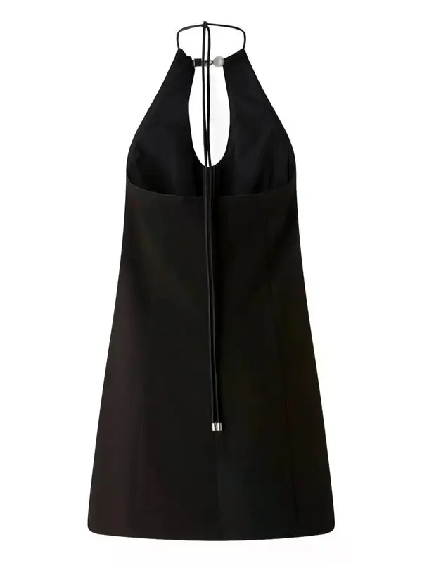 Pinko Halter-neck Tie-fastening Cocktail Dress