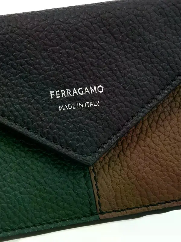 FERRAGAMO Colour-block Flap Cardholder