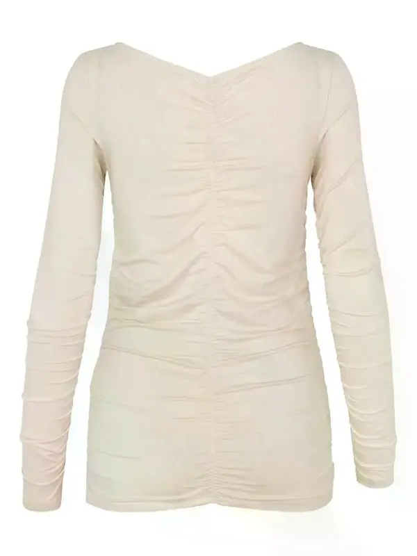 SAMSOE SAMSOE Ulrika Gathered-detail T-shirt