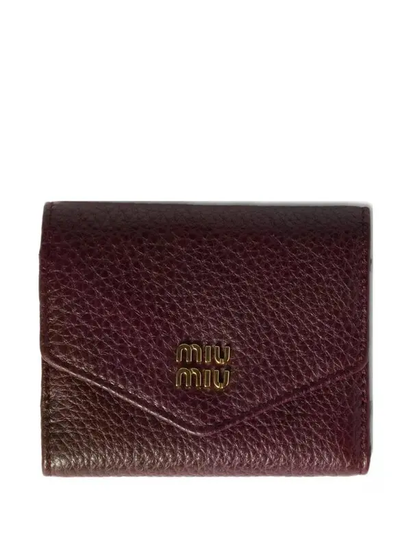 Miu Miu Small Leather Wallet - Red