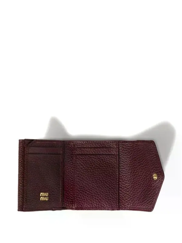Miu Miu Small Leather Wallet - Red