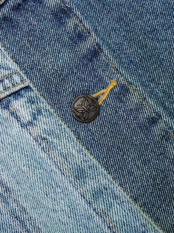 Needles Butterfly Print Denim Jacket