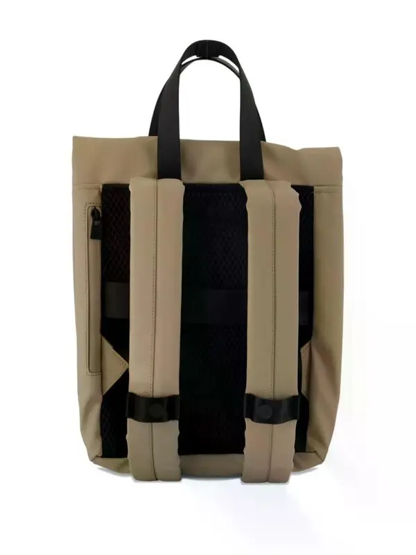 Rains Flap-pocket Shoulder-strap Backpack - Neutrals