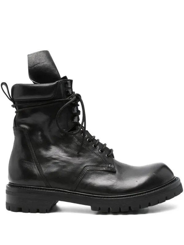 Rick Owens Army Biker Boots - Black
