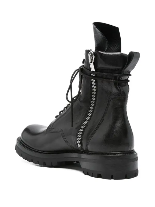Rick Owens Army Biker Boots - Black