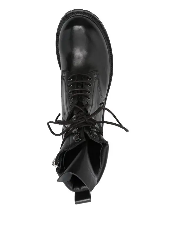 Rick Owens Army Biker Boots - Black