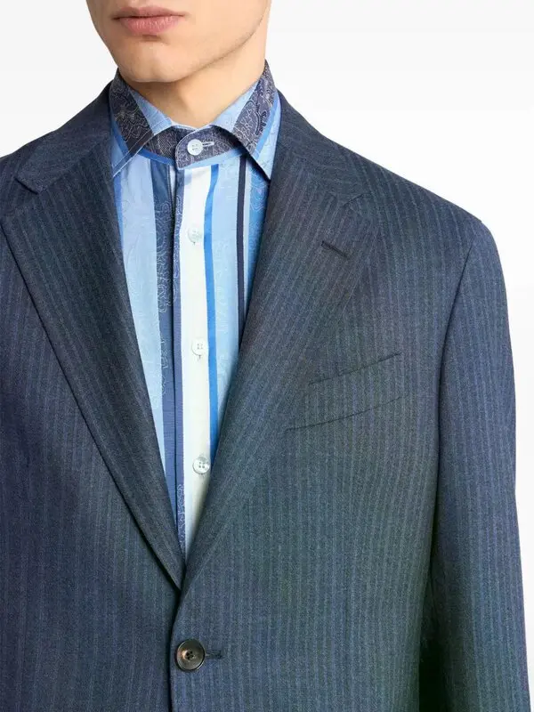 Etro Pinstripe Wool Suit