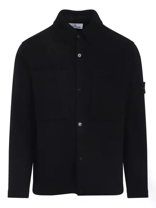 Stone Island Patch-pocket Wool Shirt